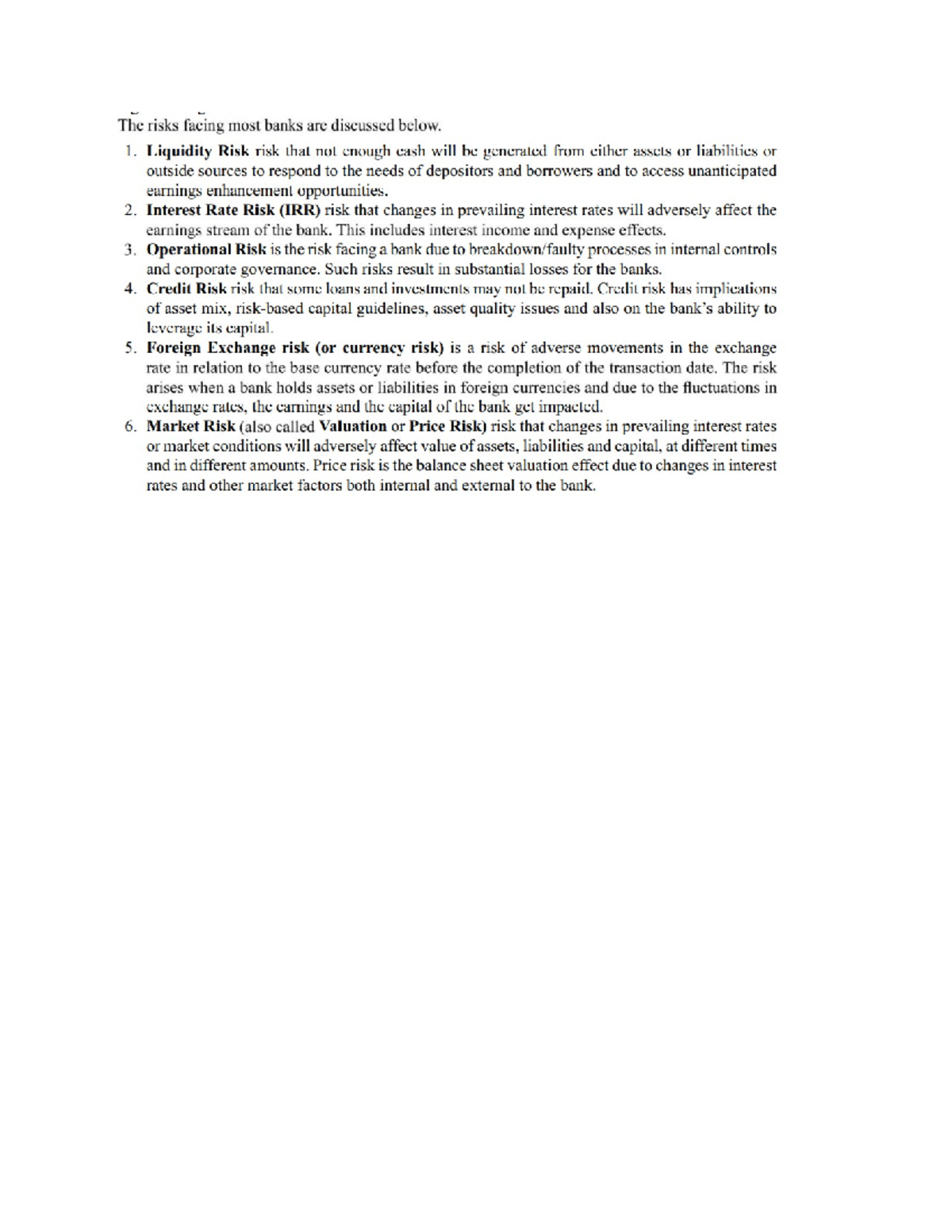 BANK Risks - Summary Managerial accounting, - Studocu