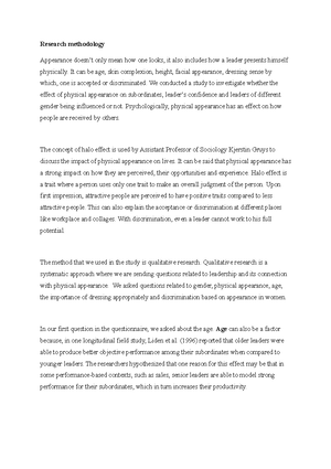 Leadership - Abstract The purpose of this research project is to ...