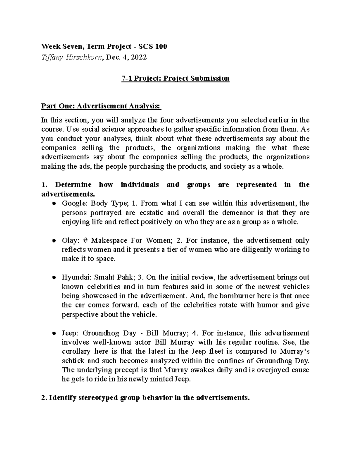 SCS.100.project - term project - Week Seven, Term Project - SCS 100 ...