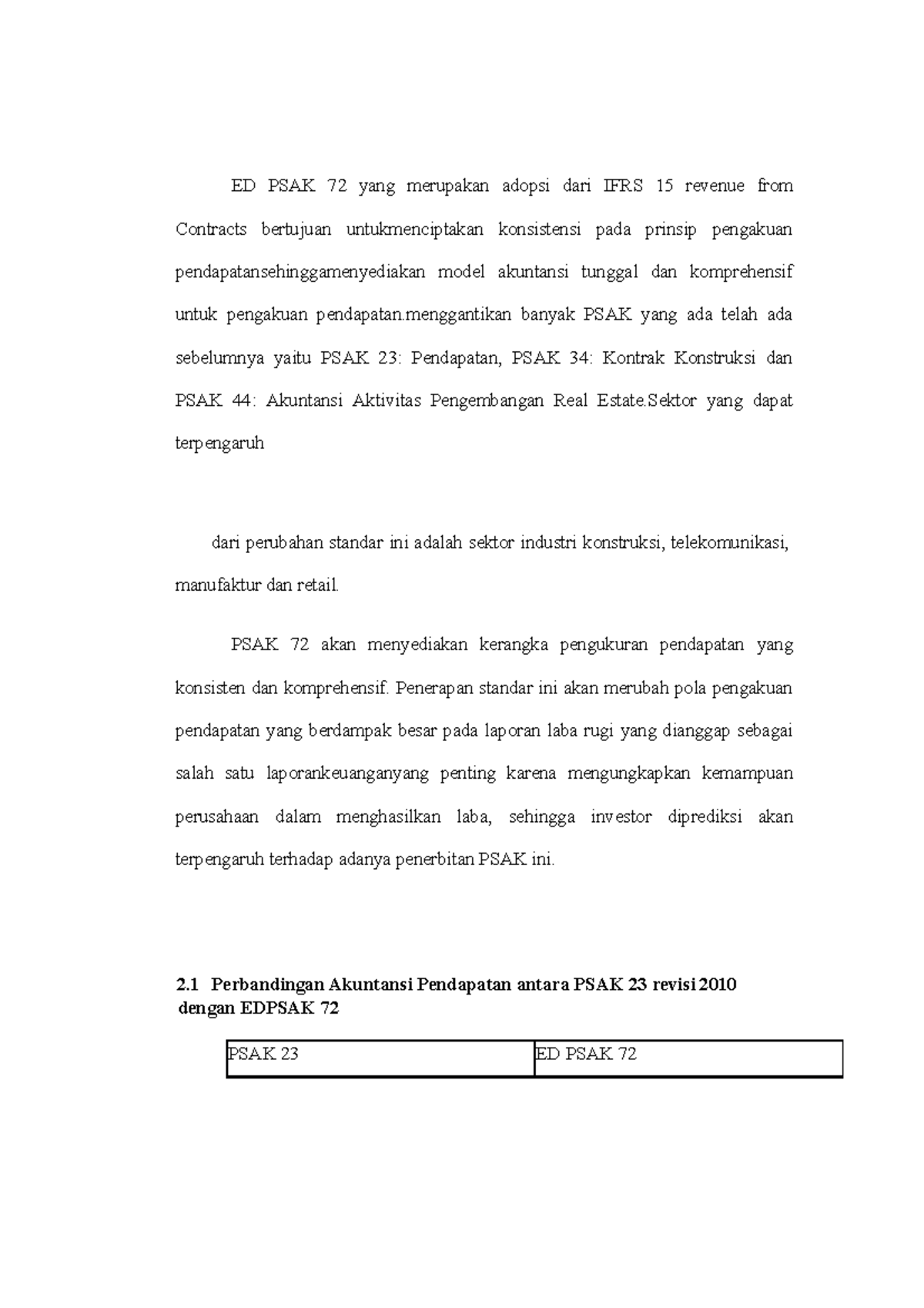 ED PSAK 72 yang merupakan adopsi dari IFRS 15 - PSAK 72 akan ...