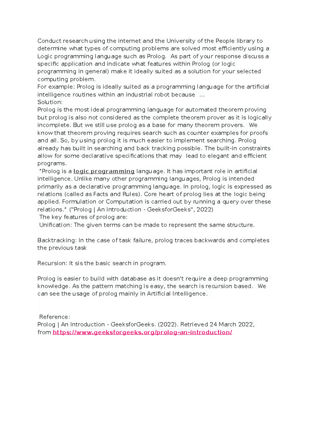 Discussion 8 2 - CS 4402 - UoPeople - Studocu