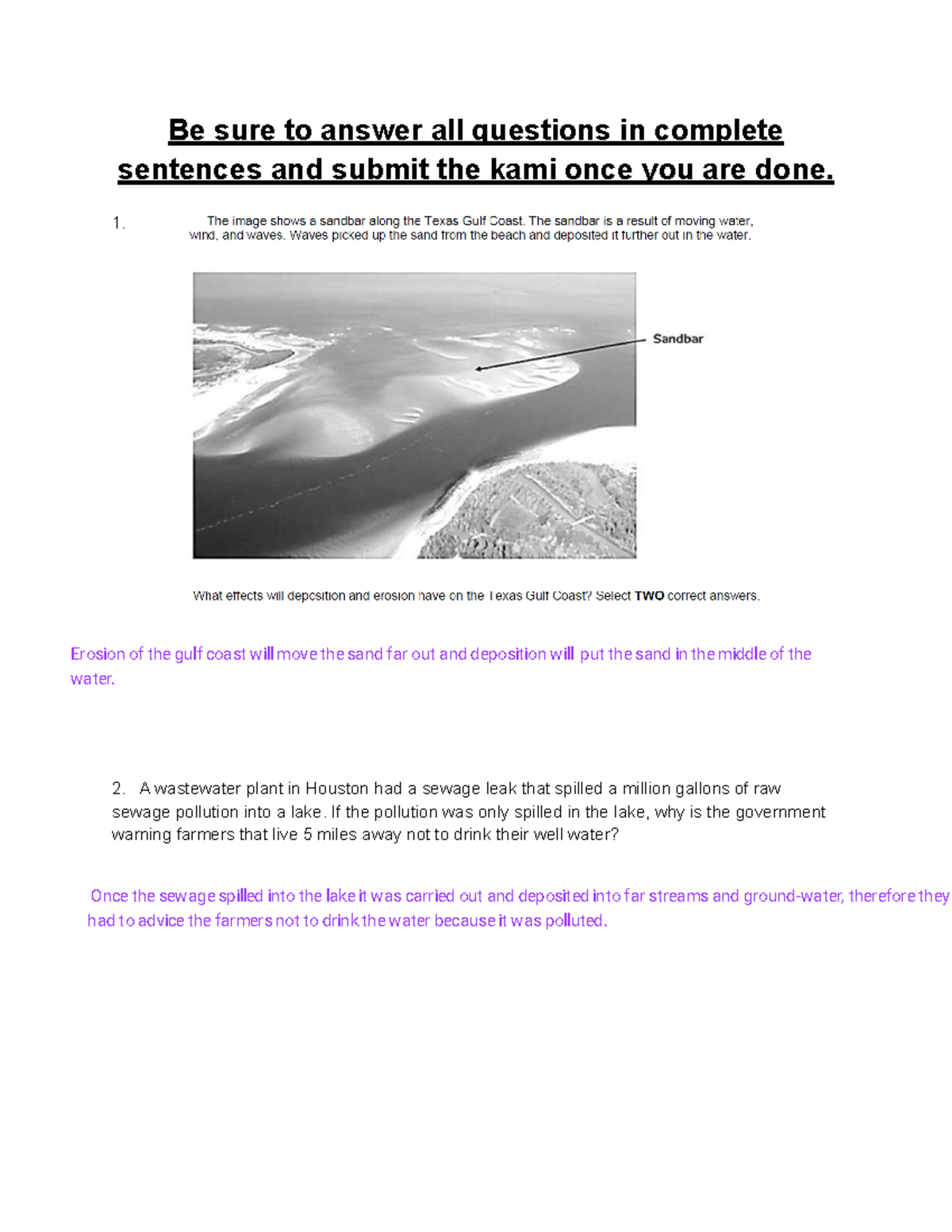 Kami Export - Review DPM 2 - Be sure to answer all questions in complete sentences and submit ...