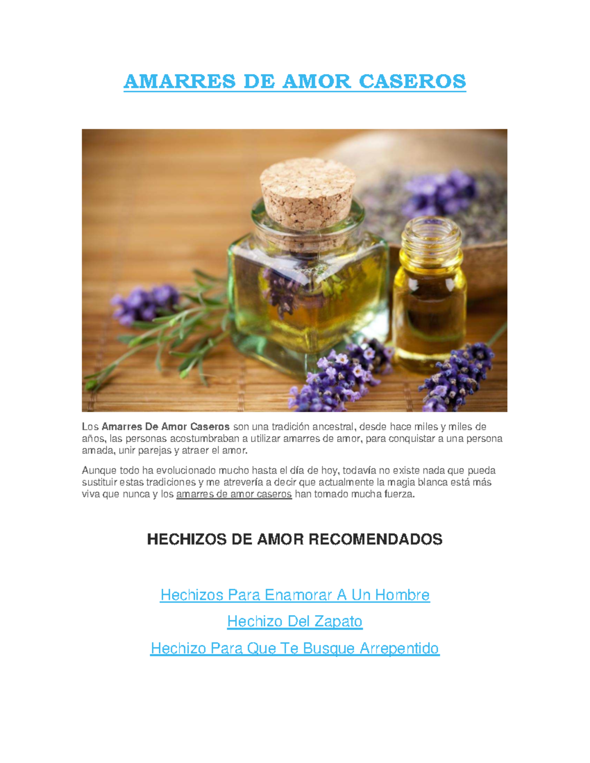 Amarres DE AMOR Caseros - AMARRES DE AMOR CASEROS Los Amarres De Amor Caseros son una tradición ...