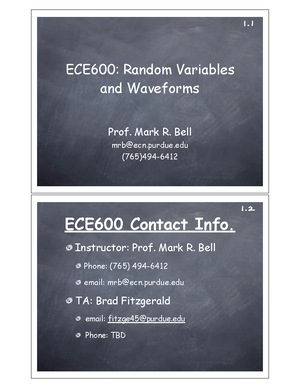 Session 1 - ECE 678 Radar Engineering Fall 2022 Prof. Mark R. Bell ...