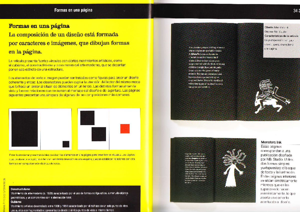 Tipos de reticulas - Fornas en una página La composición de un diseño ...