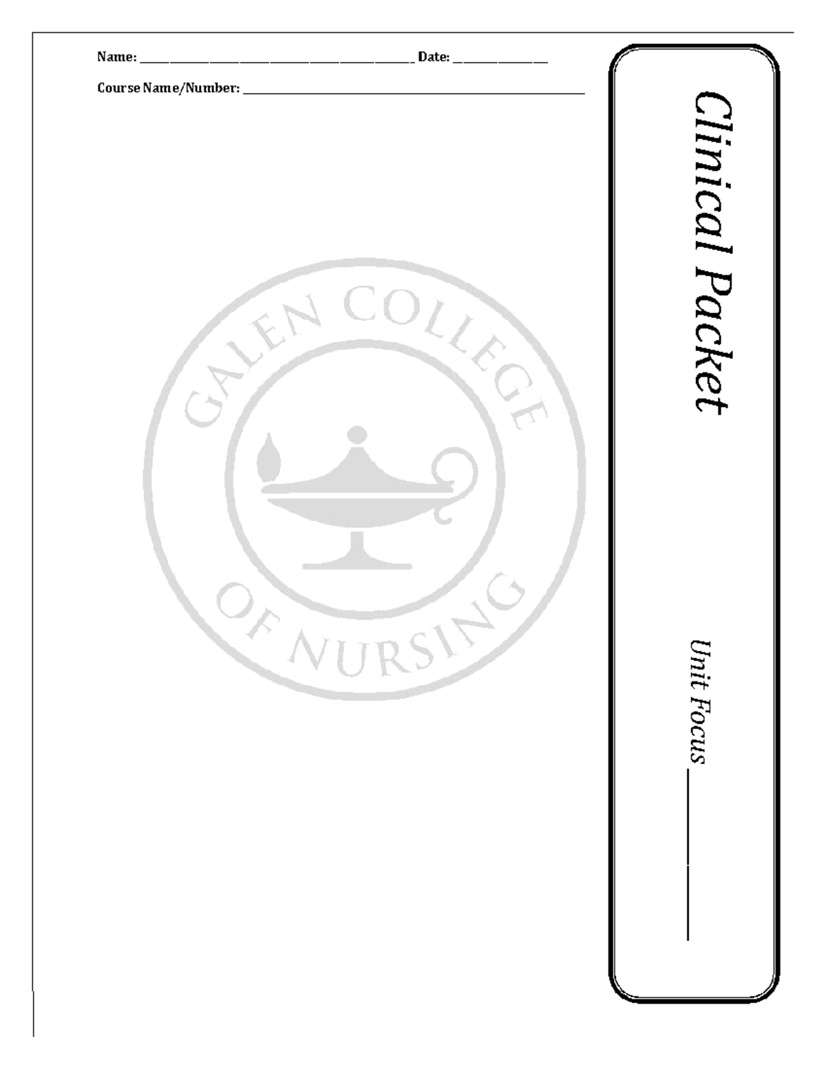 Editable Clinical Packet-1-2 - Name