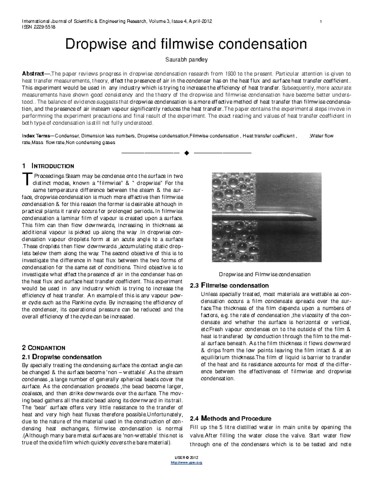 Dropwise-and-filmwise-condensation - International Journal of ...