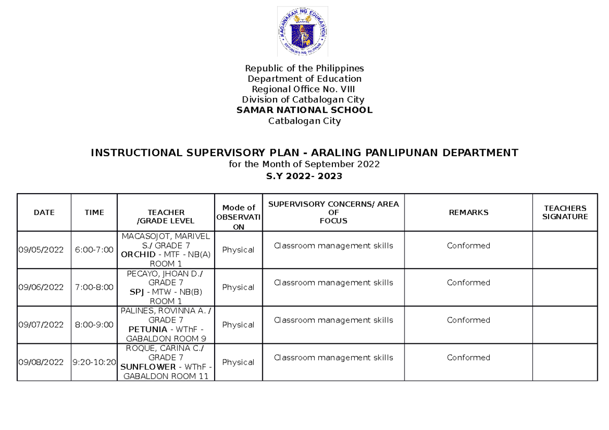 1 - Templates - Republic of the Philippines Department of Education ...