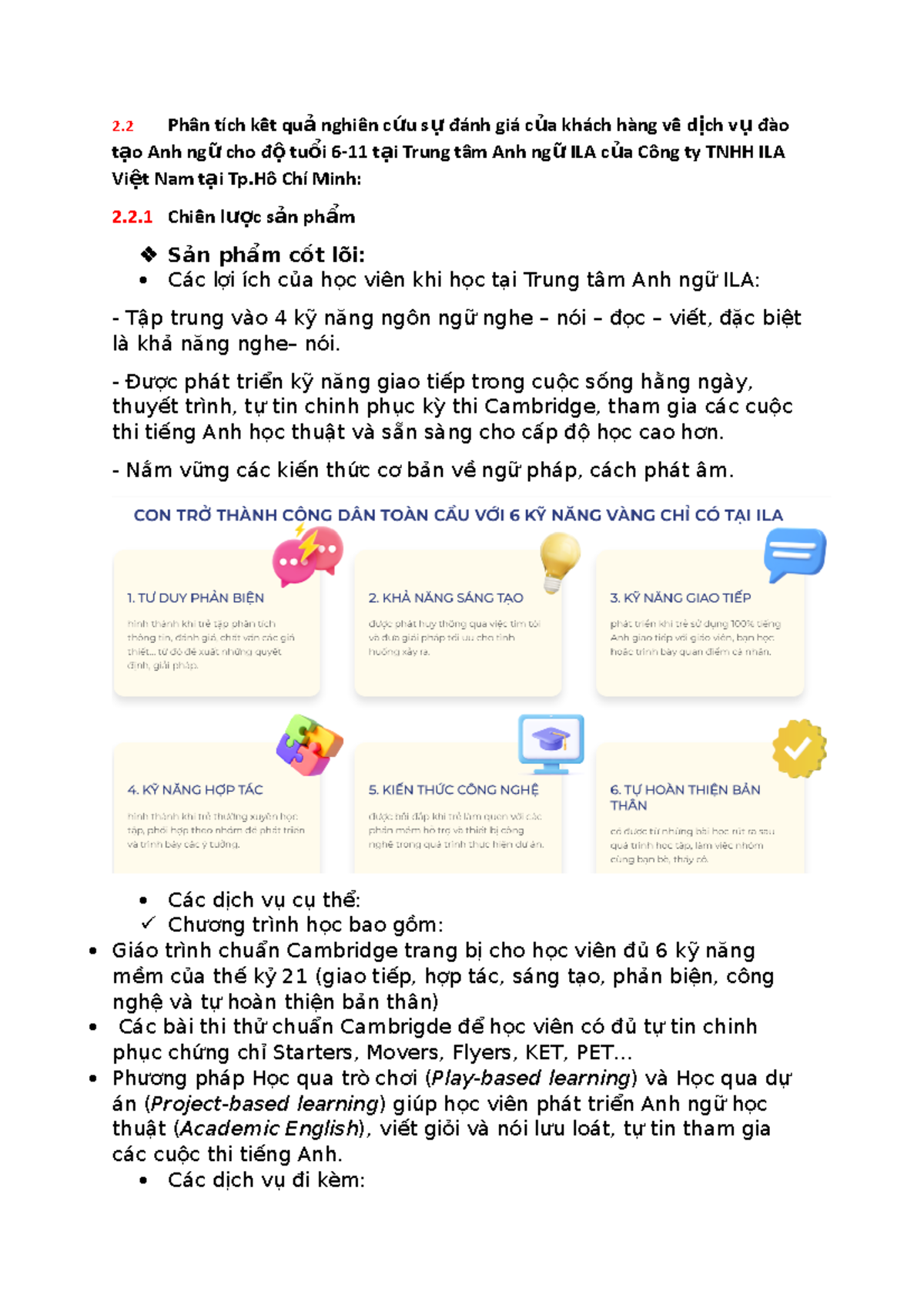 ILA- Trinh - ILA - 2 Phân tich kết qu a nghiên c ưu s ư đanh gia c ua khach hang về d ch vi uđao ...