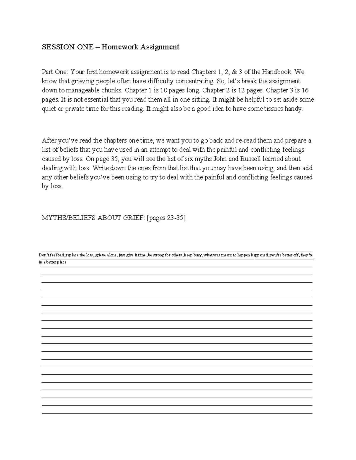 GRM Session ONE – Homework Assignment-converted - SESSION ONE ...