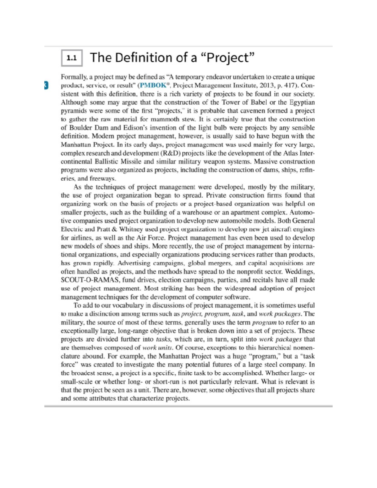 480-ch1[2523] - btm480 ch1 - days of project management, the direct project objectives of time ...