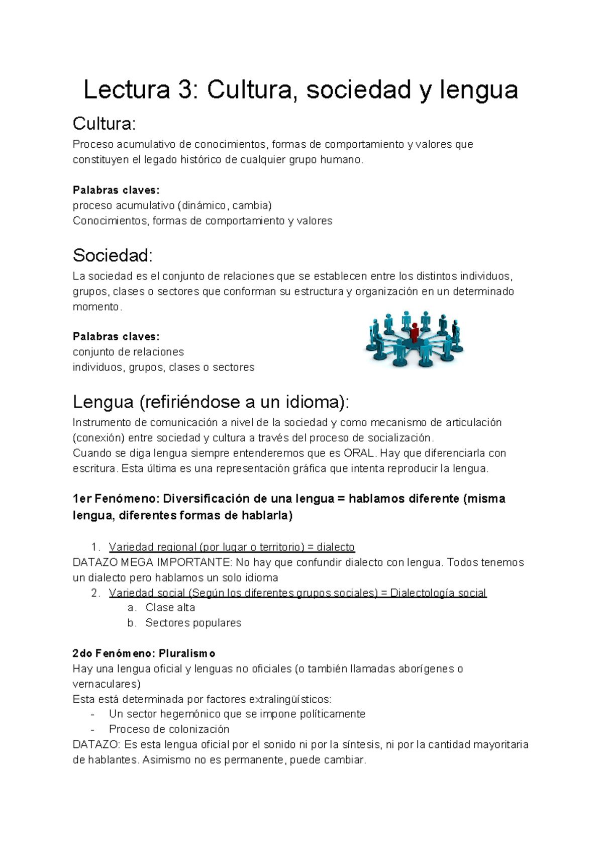 Lectura-3 -cultura-sociedad-y-lengua - Lectura 3: Cultura, sociedad y ...