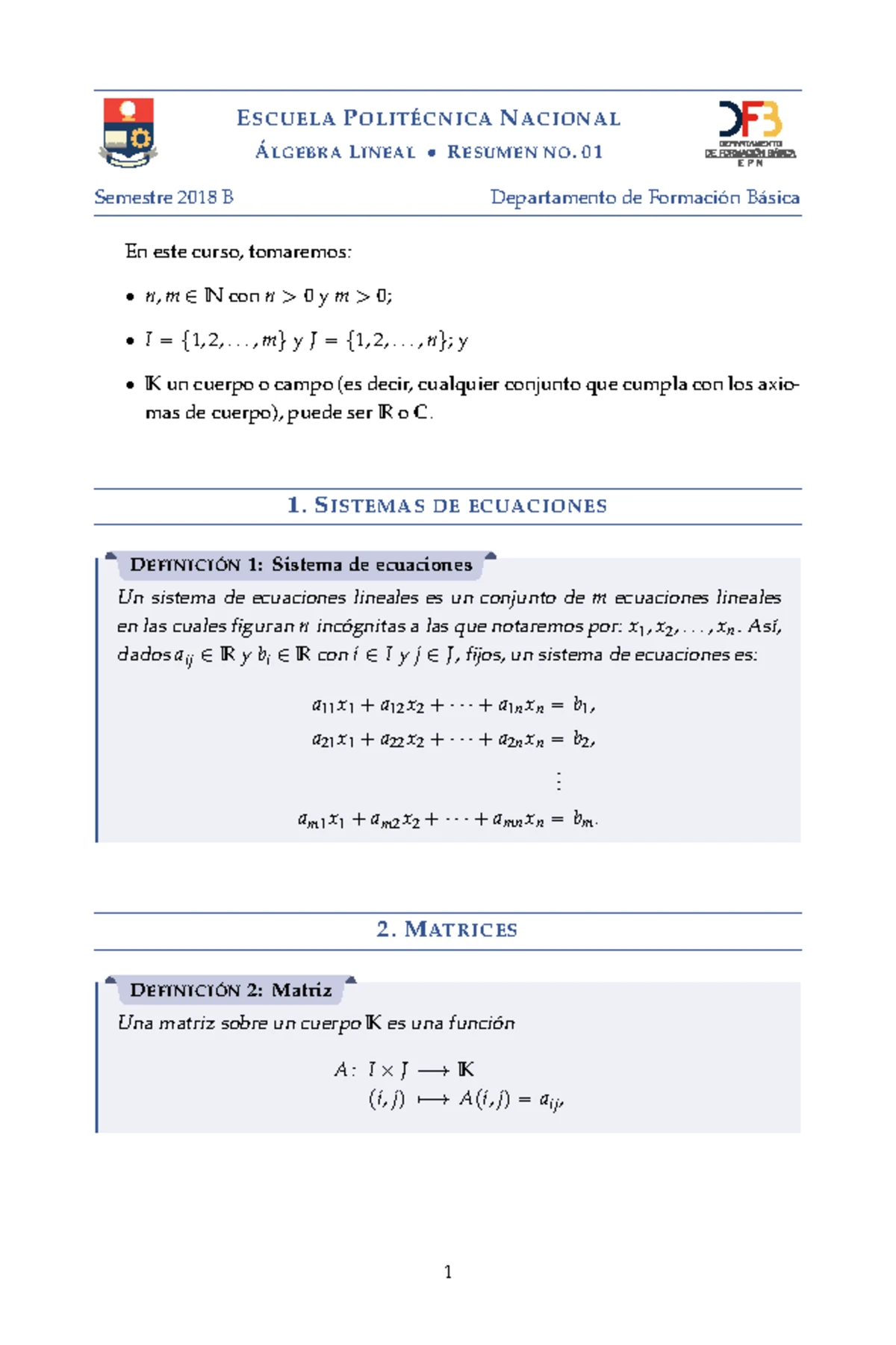 Ejercicios Sub-espacios vectoriales - E SCUELA P N ACIONAL LGEBRA L INEAL H OJA DE EJERCICIOS NO ...