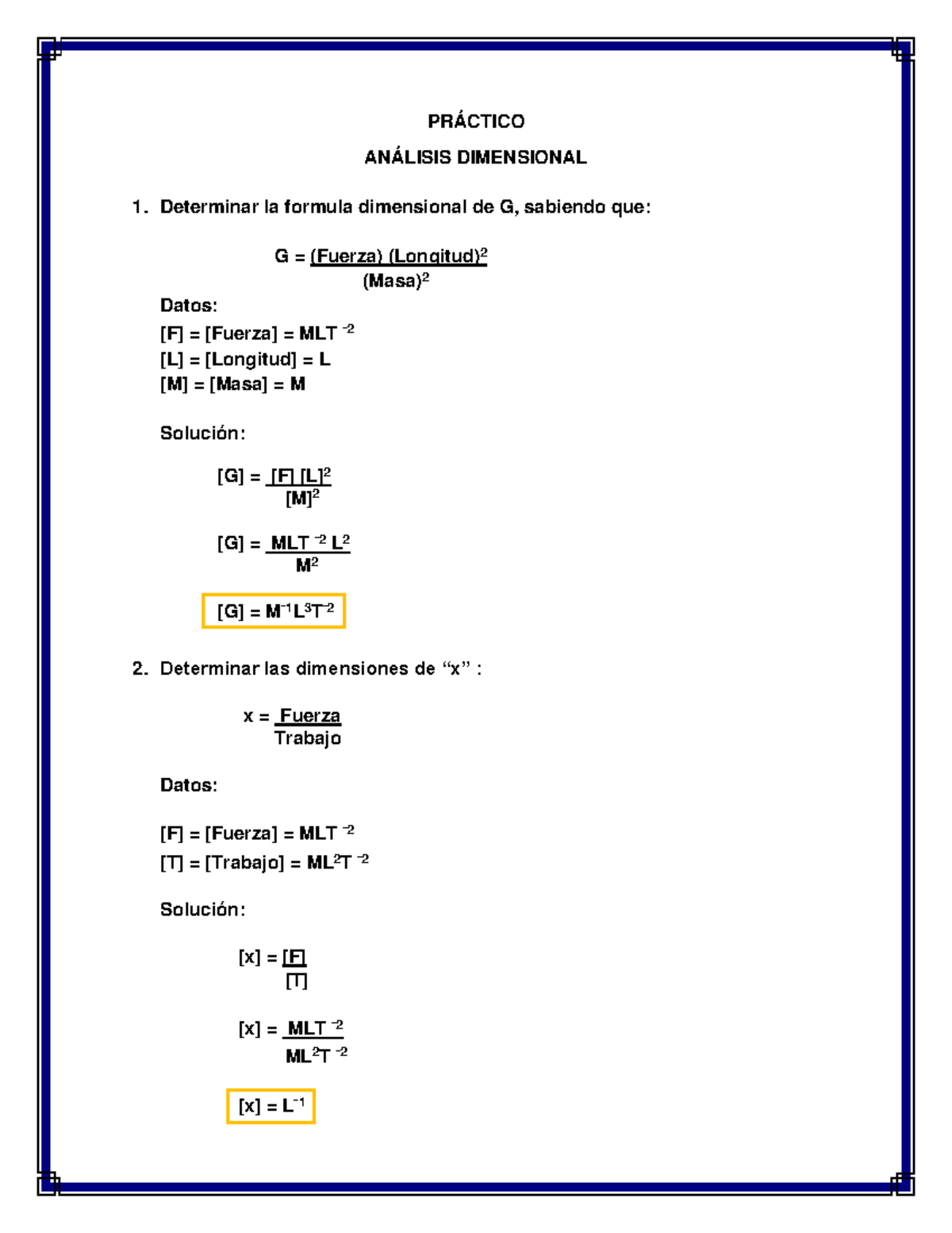 FIS100 - Práctico Análisis Dimensional - GRUPO Z5 - SEM. I-2020 ...