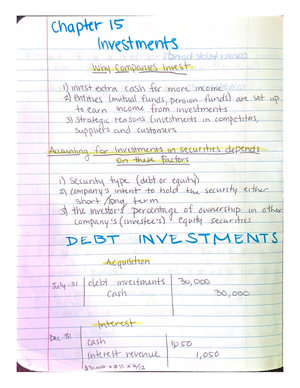 Chapter 10 - managerial accounting notes - ACCTG 215 - Studocu