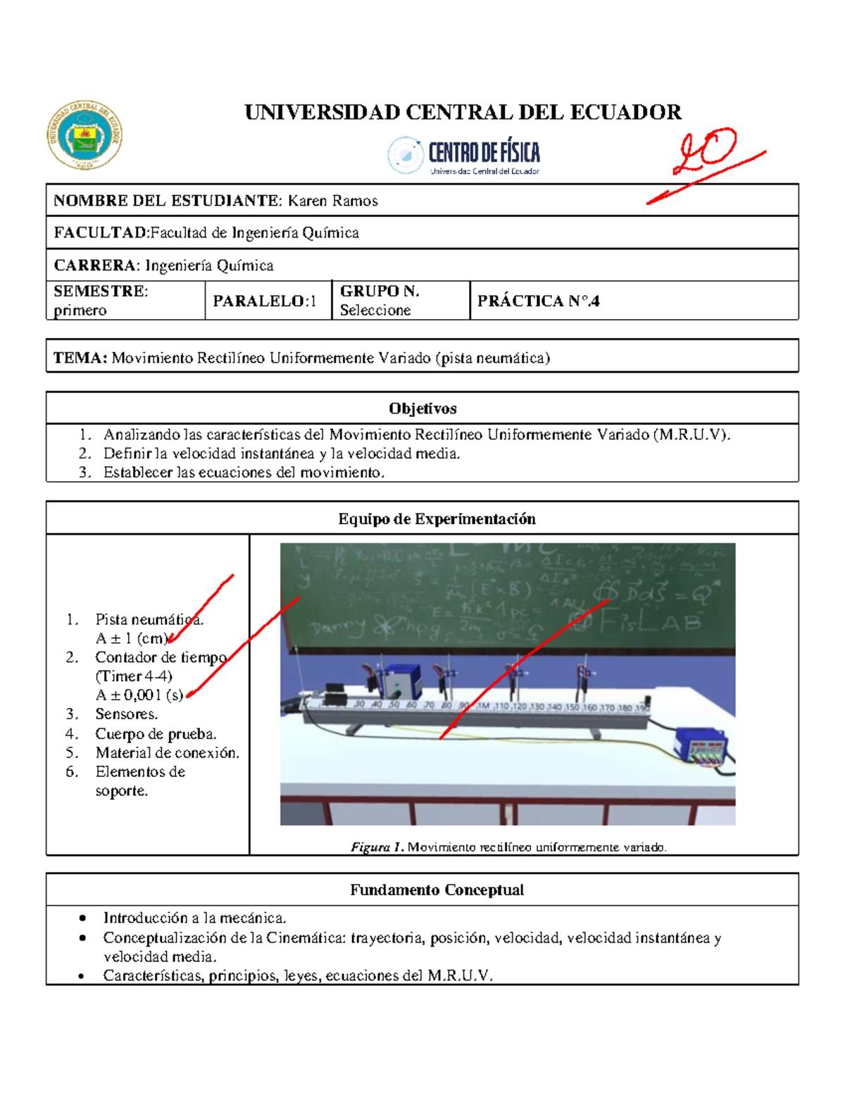 Informe De Laboratorio 4 Calificado Universidad Central Del Ecuador