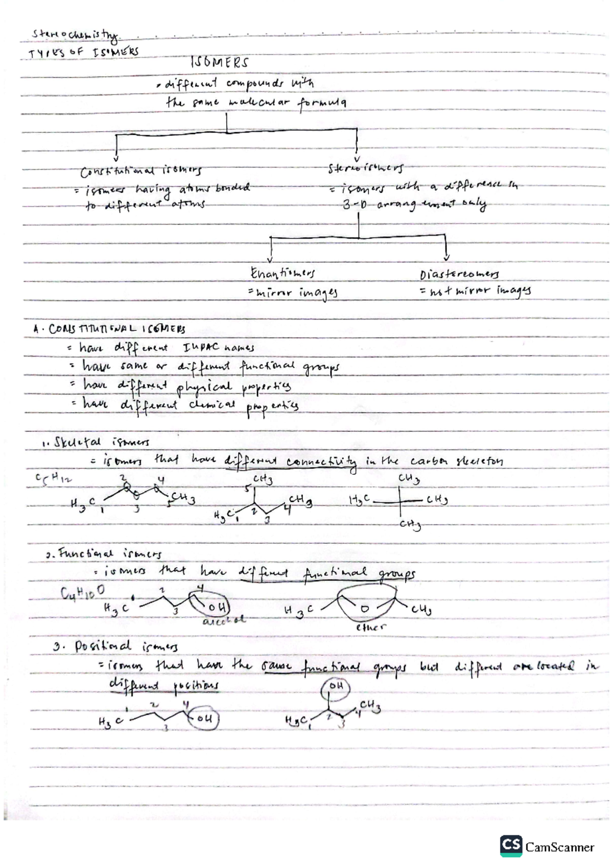 Organic chemistry LE2 notes - Organic Chemistry 1 - Studocu