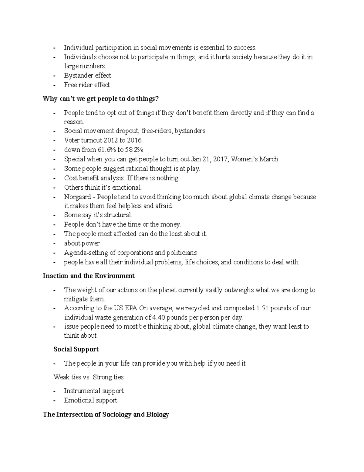 Soc 100 notes 2 - the way an individual and society act - Individual ...