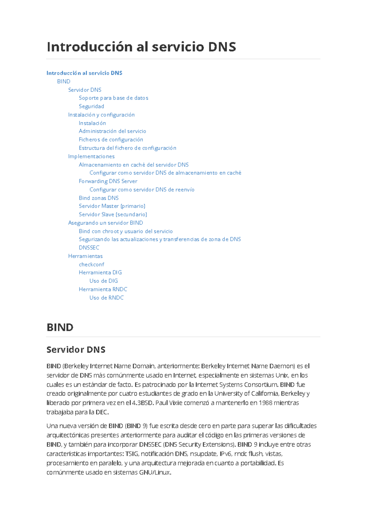 Bind DNS sobre linux debian. BIND (Berkeley Internet Name Domain ...