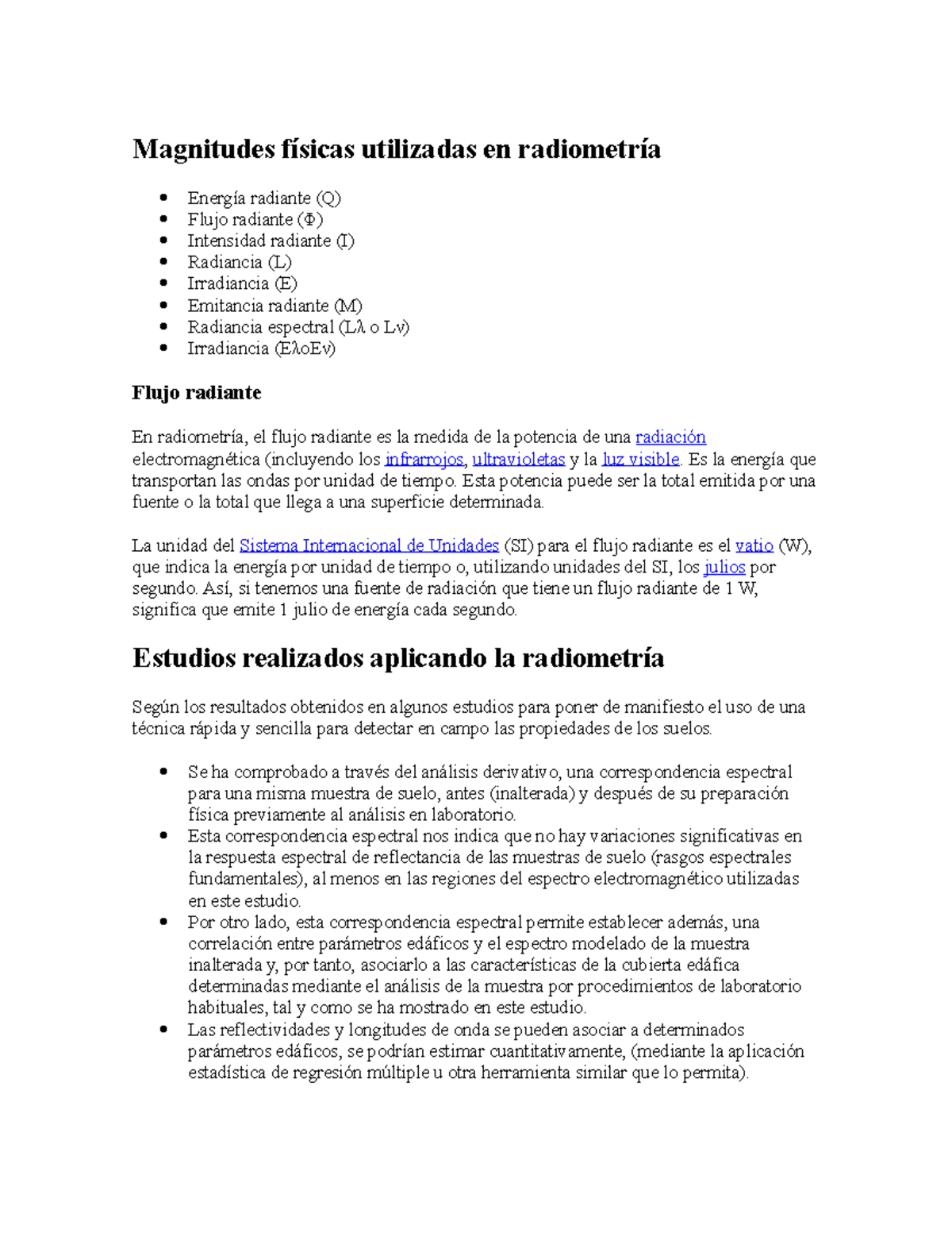 Pro - Apuntes 1,3,7 - Magnitudes físicas utilizadas en radiometría ...