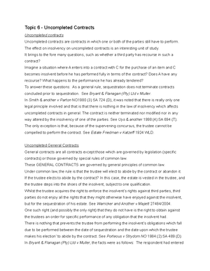 Chapter 7 Uncompleted Contracts AND Legal Proceedings - NH PHALADI ...