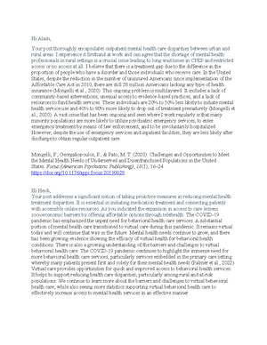 NR 546 Week 3 Case Study - A. Select one drug to treat the diagnosis(es ...