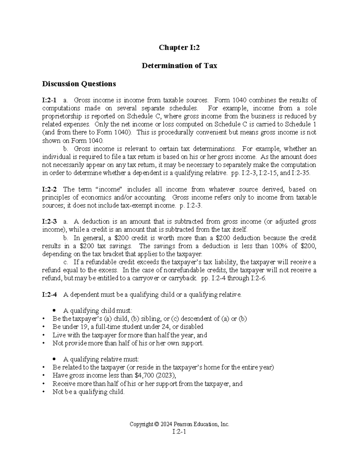 Ft2024 ind sm 02 - Tagged - Chapter I: Determination of Tax Discussion ...