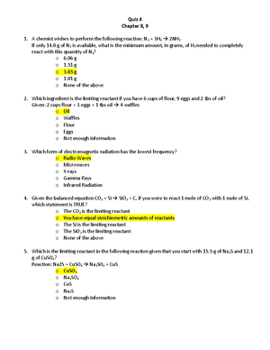 Chem 280 Study Guide 1-19 Plus Hw Sets - CHAPTER 1 - 9 MIDTERM CHAPTER ...
