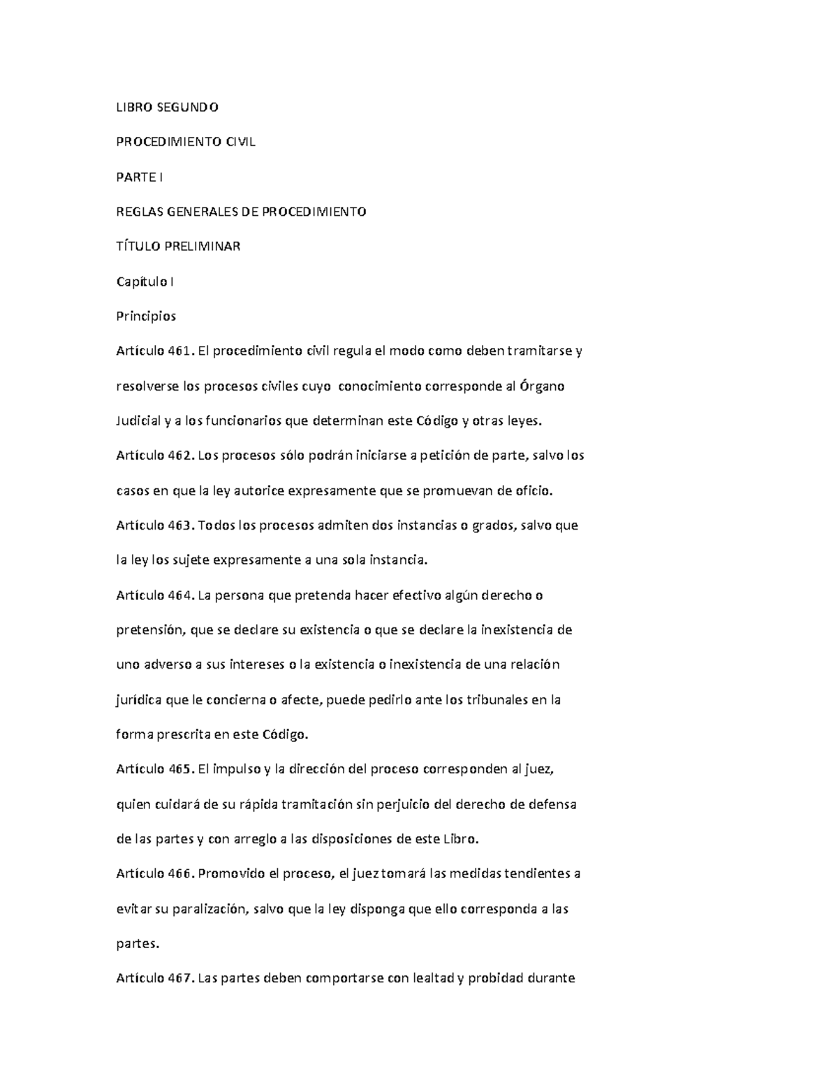 Codigo de procedimiento civil panama - LIBRO SEGUNDO PROCEDIMIENTO ...