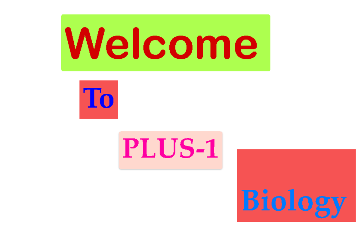 Living World - biology - Welcome To PLUS- Biology 1 in living world 1 ...