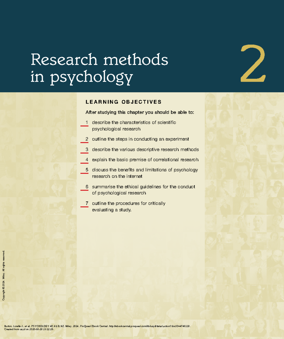 Psych reading week 4 - Research methods in psychology LEARNING ...