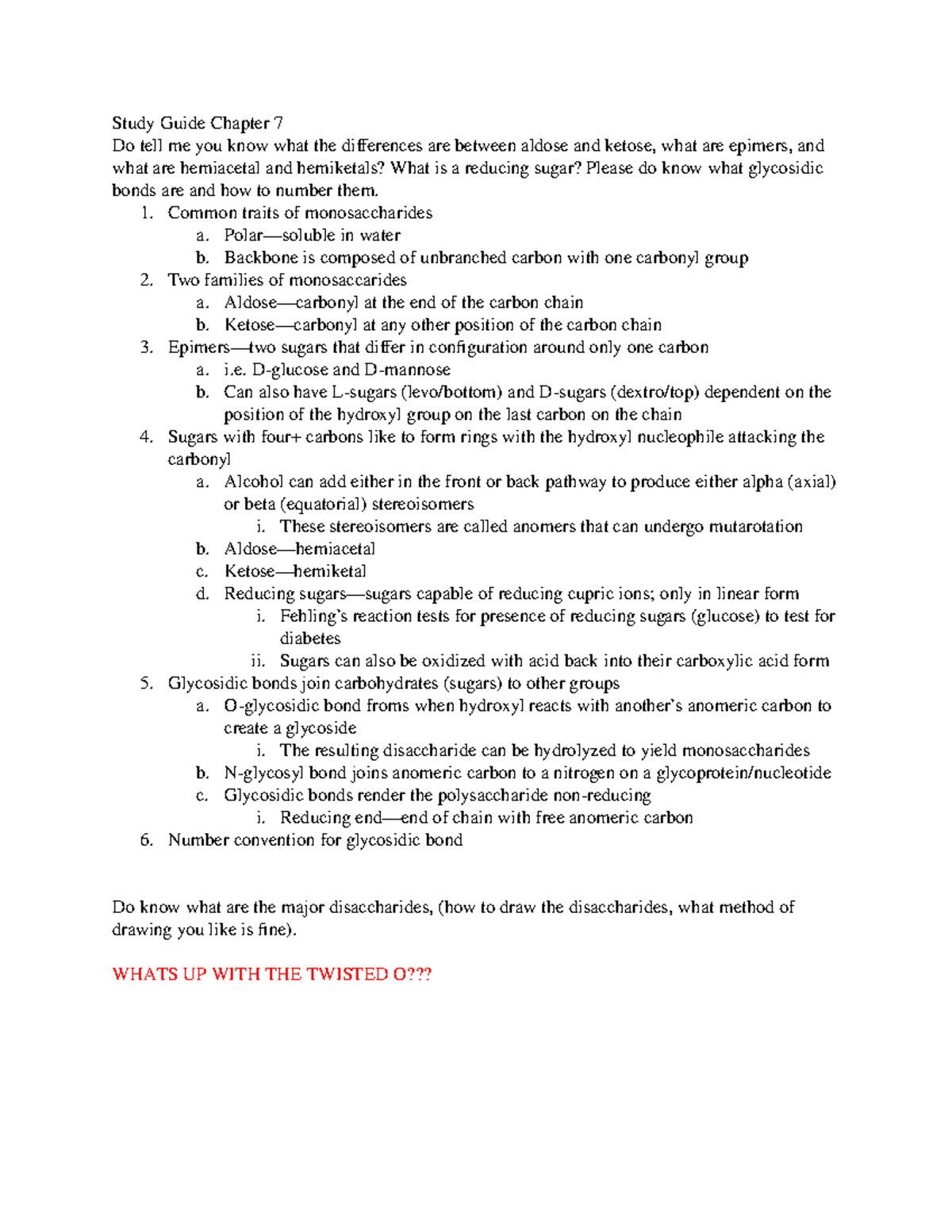 Study Guide Ch 7 biochem 1 - Study Guide Chapter 7 Do tell me you know ...