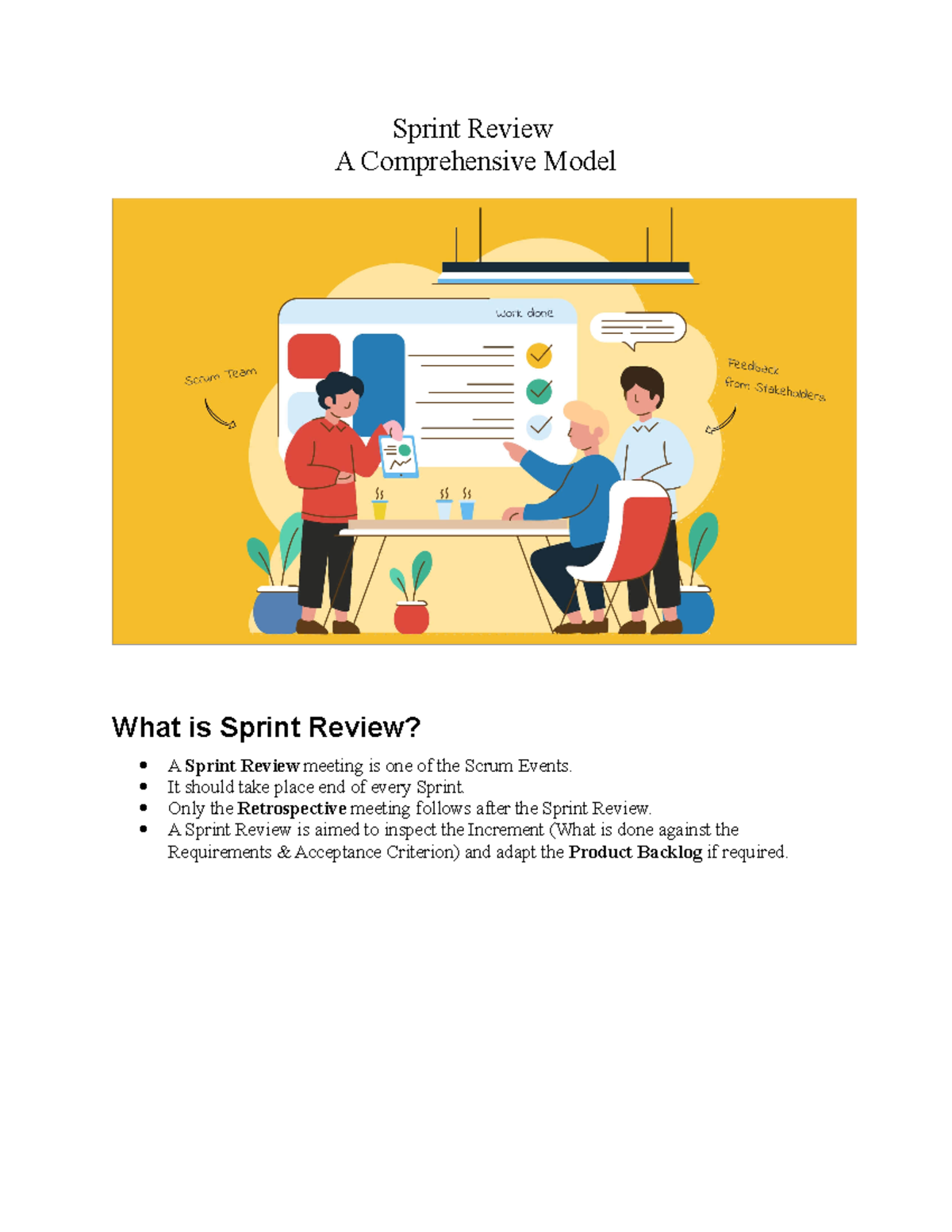 Sprint Review - tbc - Sprint Review A Comprehensive Model What is ...