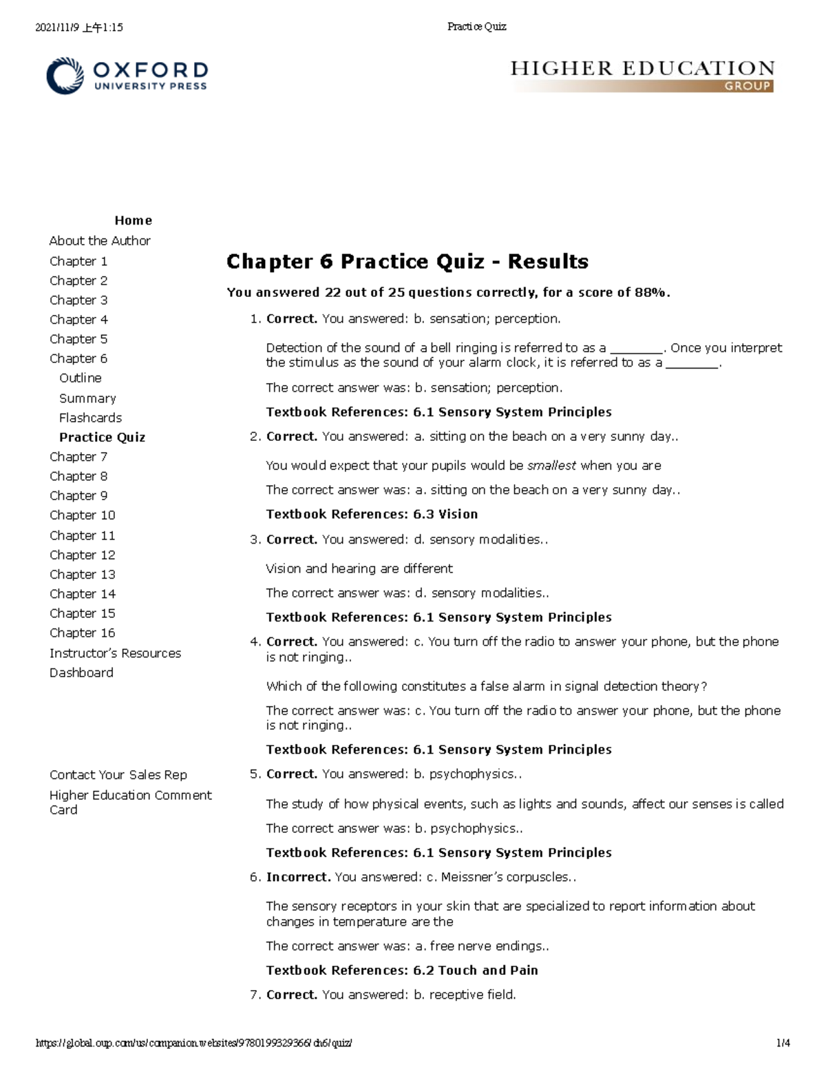Quiz6 - quizes - Home About the Author Chapter 1 Chapter 2 Chapter 3 ...