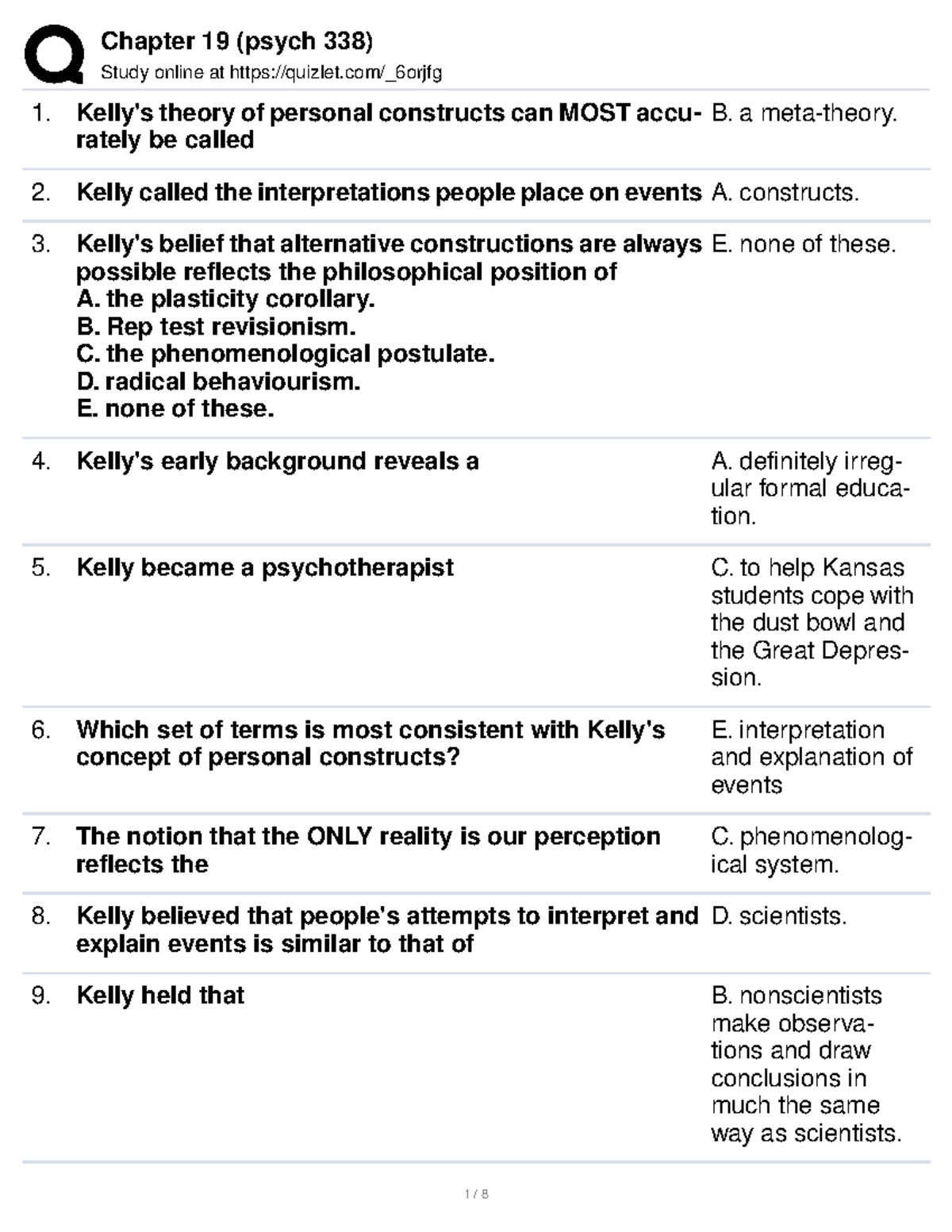 Kelly - Theory of Personality - Study online at quizlet/_6orjfg Kelly's ...