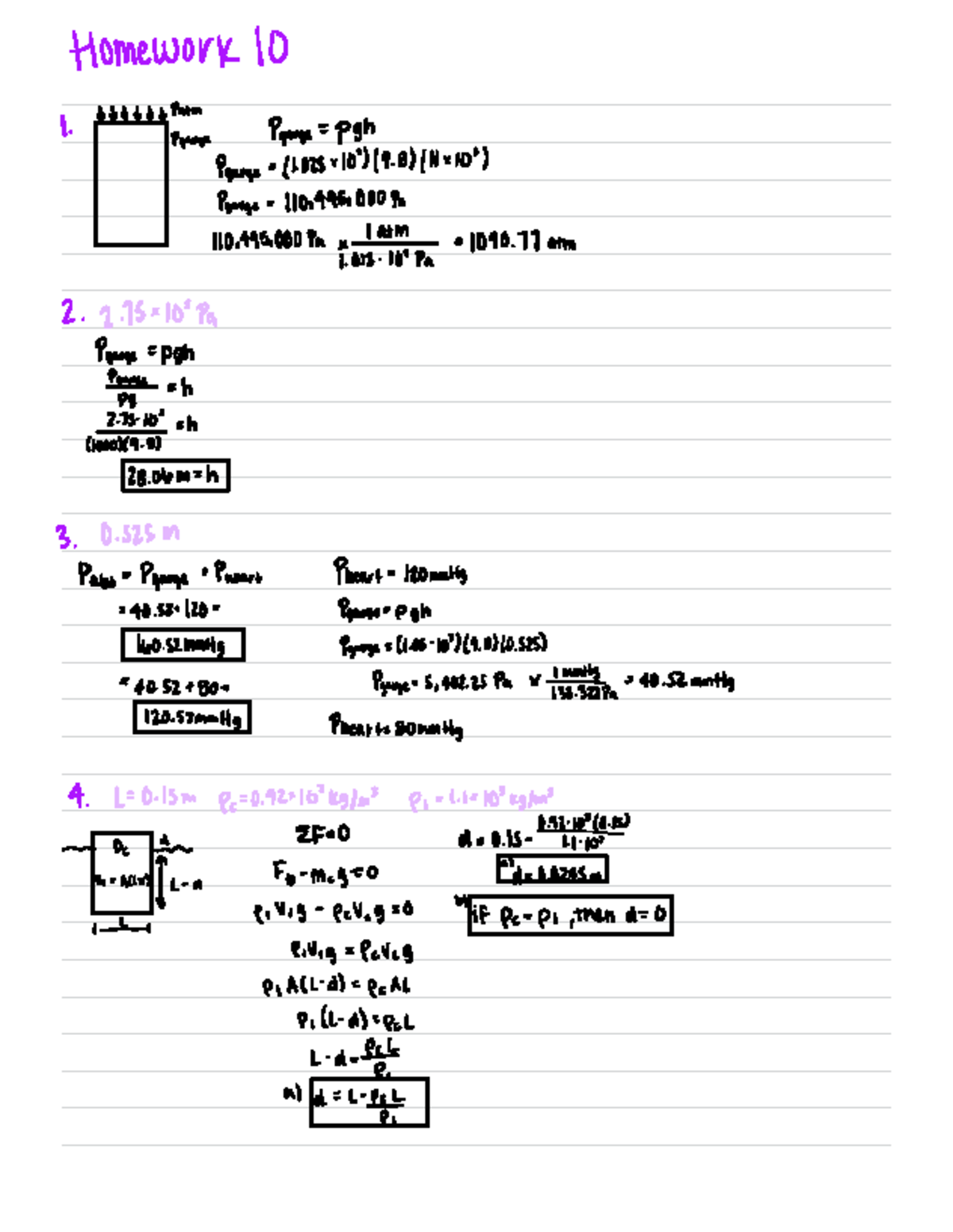 Homework 10 - ####### Homework ####### / 0 ³³³³³³Pa+m Pgavge Pgavge - pgh Pgauge - (1×10419)/11 ...