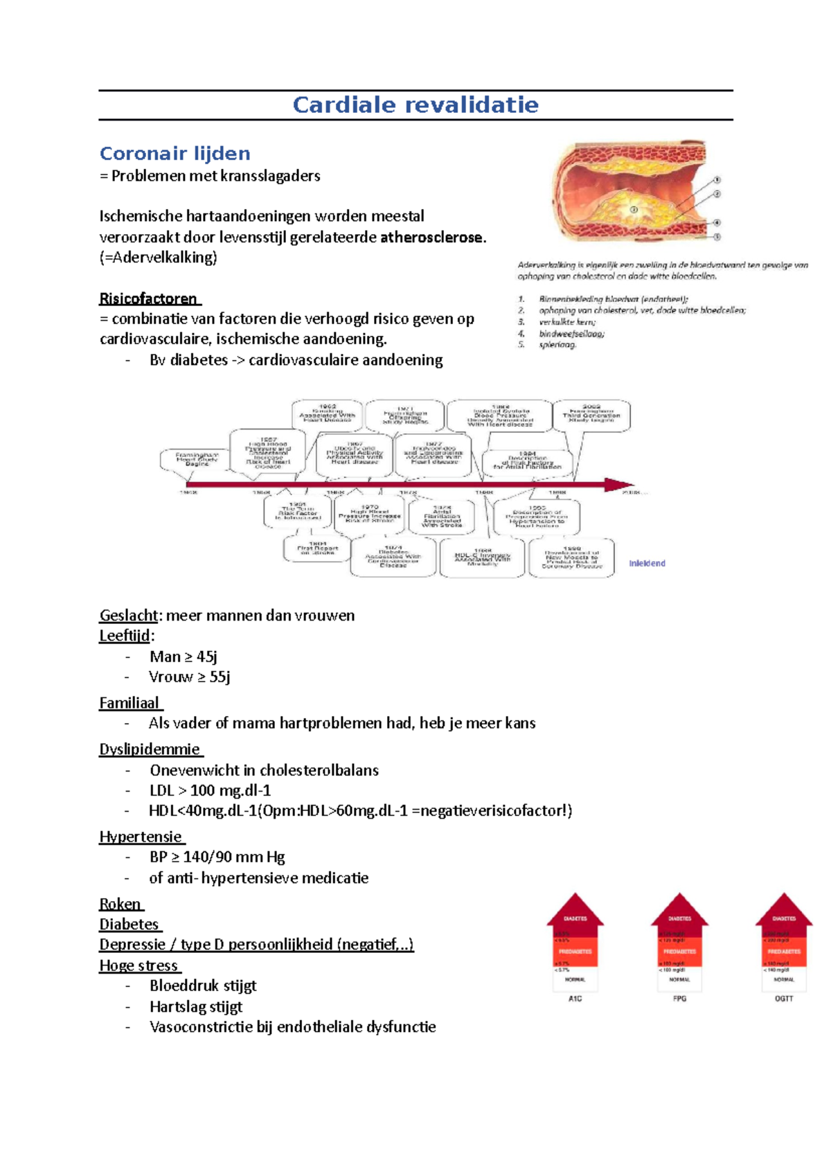 Cardiale revalidatie - Cardiale revalidatie Coronair lijden = Problemen ...