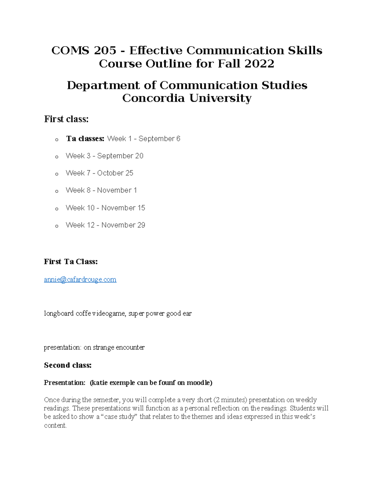 Effective communication skills Note - COMS 205 - Effective ...