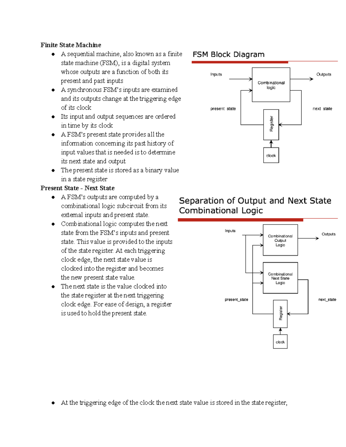 Chapter 10 FSM - Finite State Machine A sequential machine, also known ...