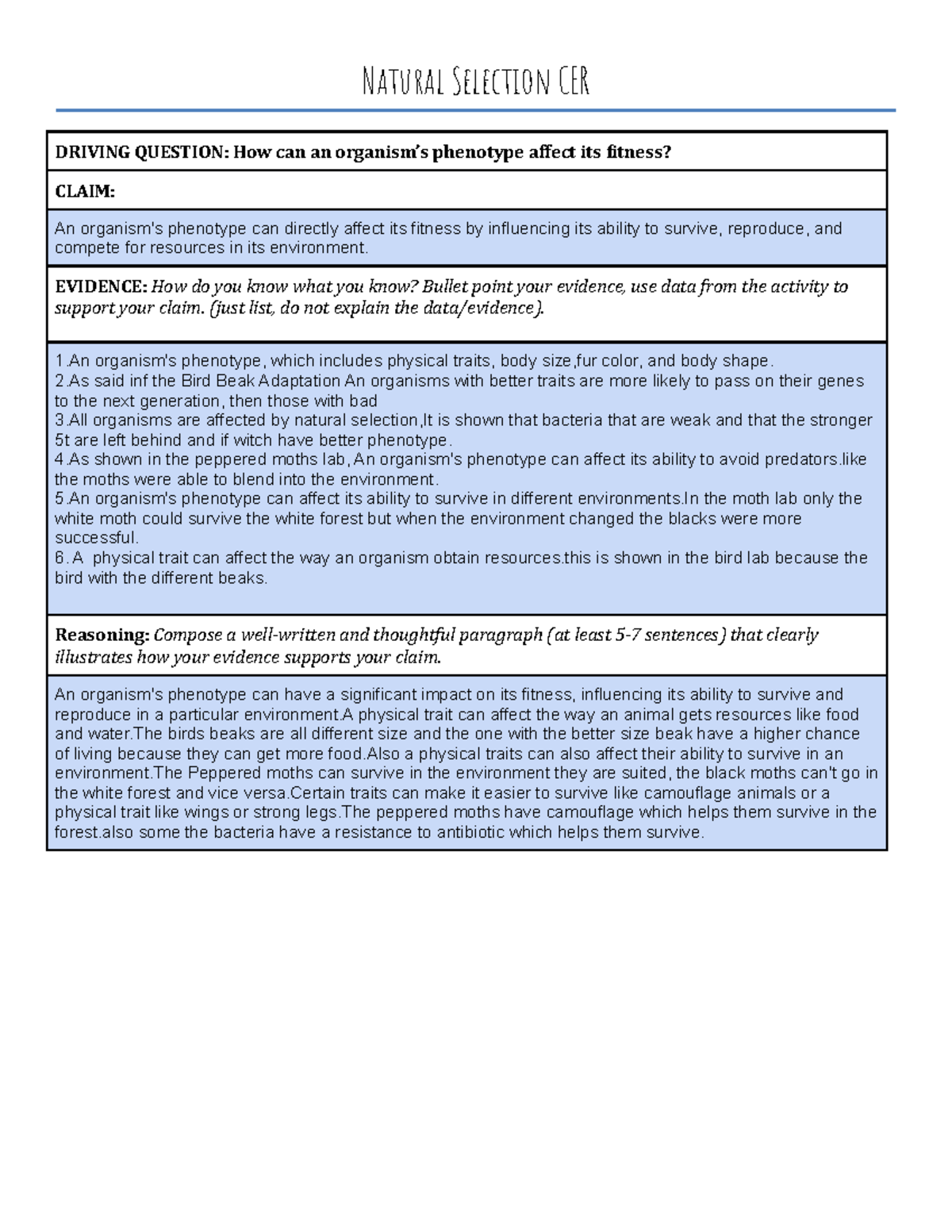 Rocko Anderson - Natural Selection CER - Natural Selection CER DRIVING ...