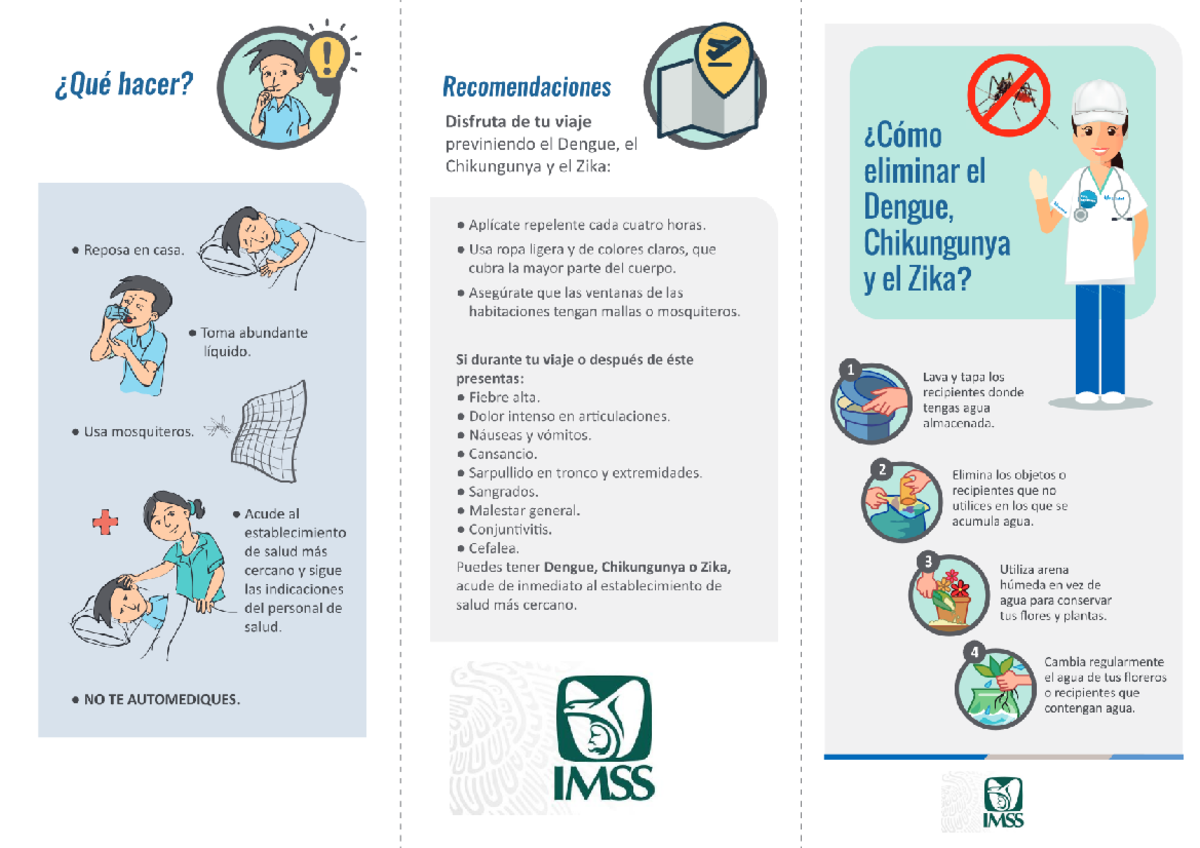 Tríptico Dengue Imss - ninguna descripcion para este material educativo ...