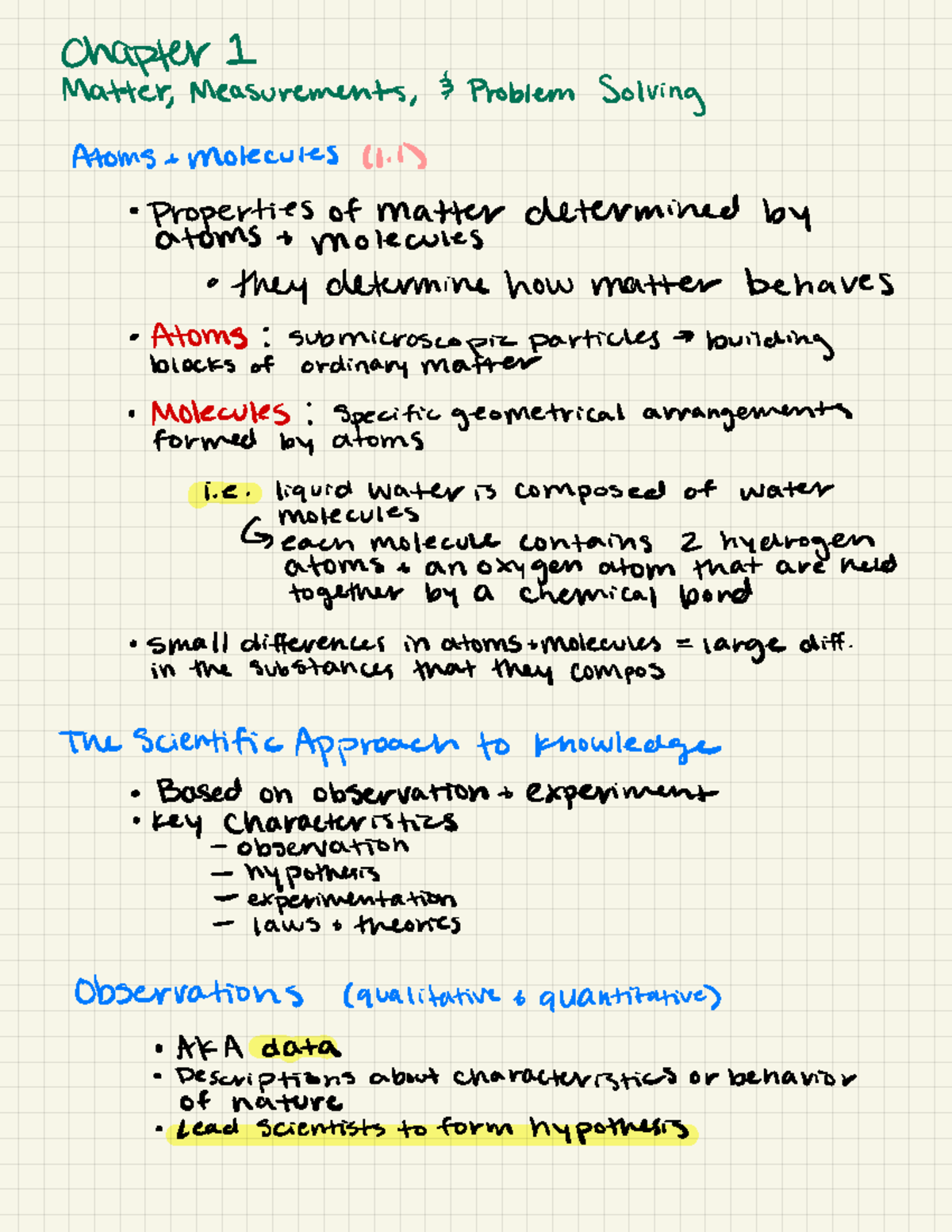 PPT Ch. 1-3 - Chemistry chapter 1 lecture notes and examples. - Chapter ...