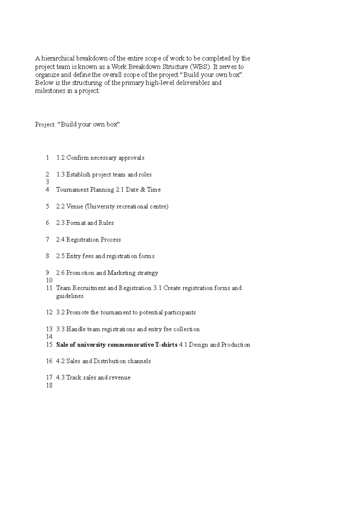 PMAL105 Unit-8 part-2 - work break down structure - A hierarchical ...
