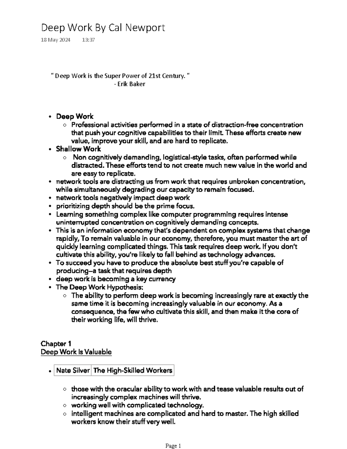 Deep work by Cal Newport Summary - " Deep Work is the Super Power of ...