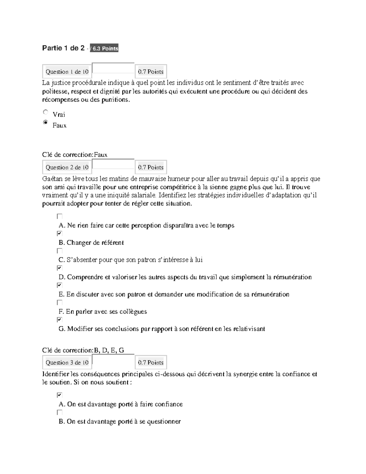 2V Quiz - Quiz 2 - Partie 1 de 2 - / 6 Points Question 1 de 10 0 Points ...