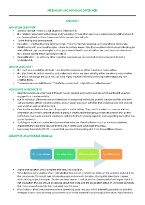 Personality - introduction - personality and individual differences 1 ...