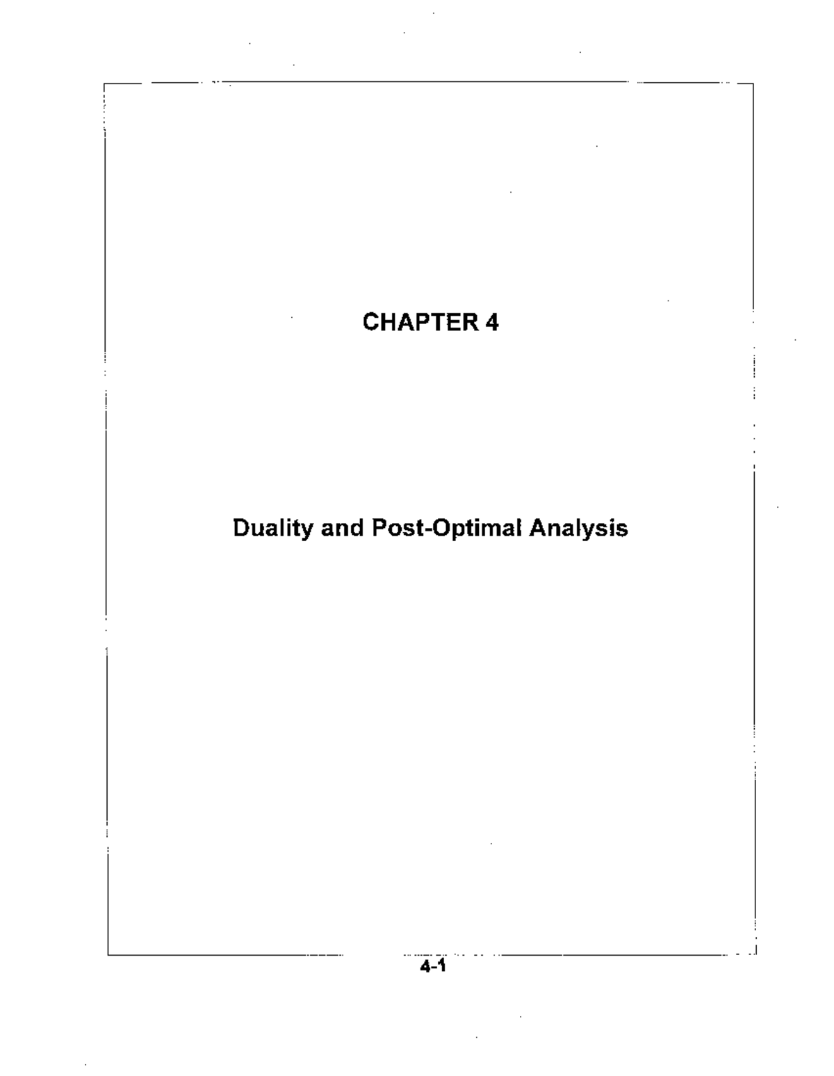 Capitulo 04. Dualidad y Analisis Post-Optimo - CHAPTER 4 Duality and Analysis CHAPTER 4 Duality ...