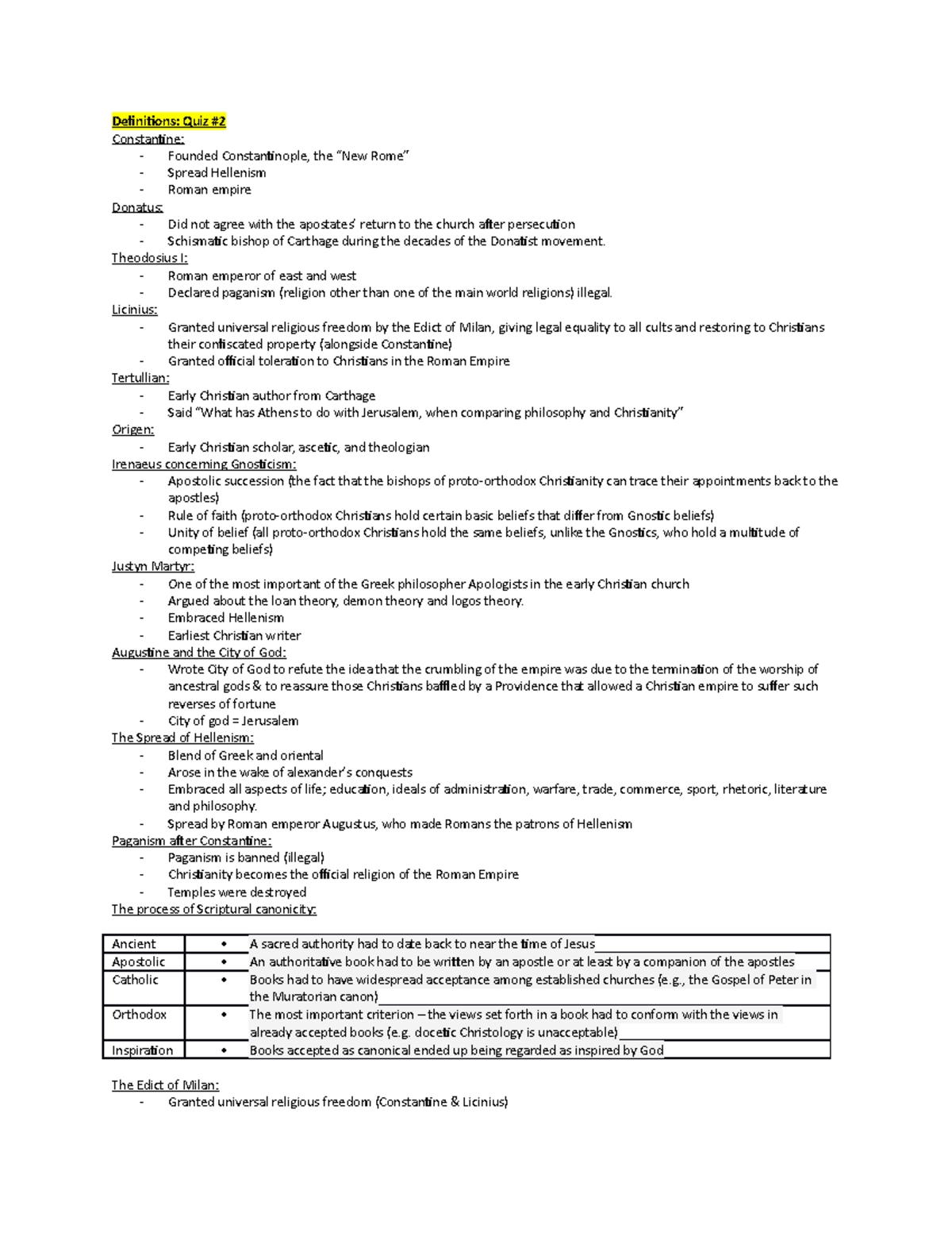 intro to theology definitions #2 - THEO 206 - Concordia - Studocu