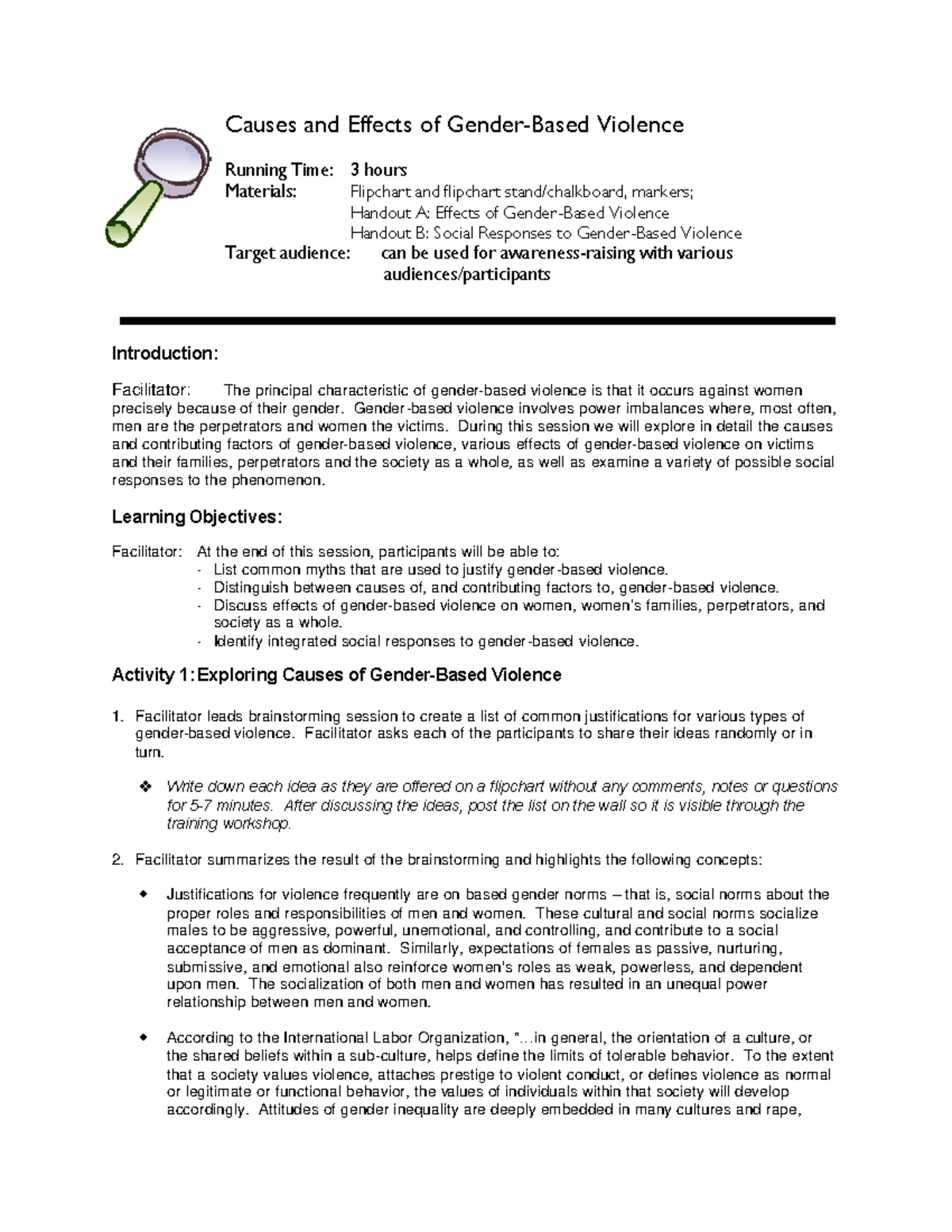 Causes effects of GBV - Causes and Effects of Gender-Based Violence ...