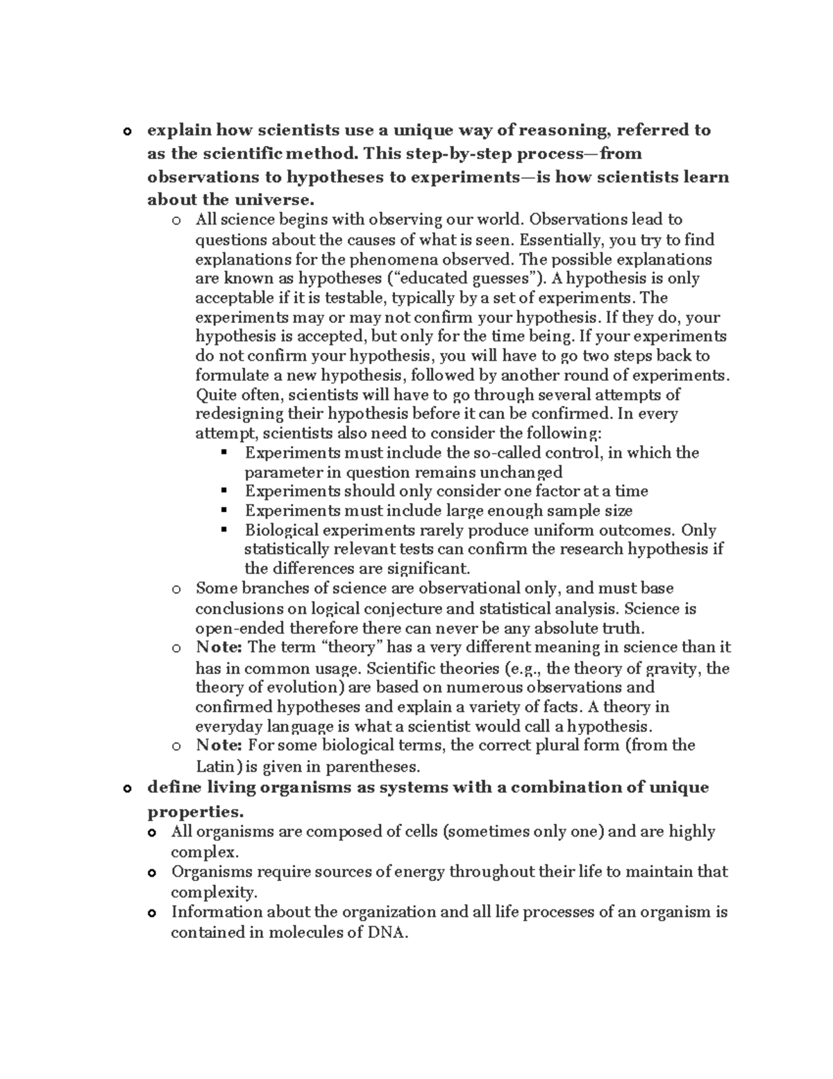 Unit 0 Introduction into experimental design - Biol 204 - AU - Studocu